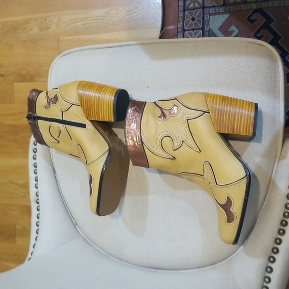 Coach | Shoes | Coach Western Bootie Leather Boots Nwot | Poshmark